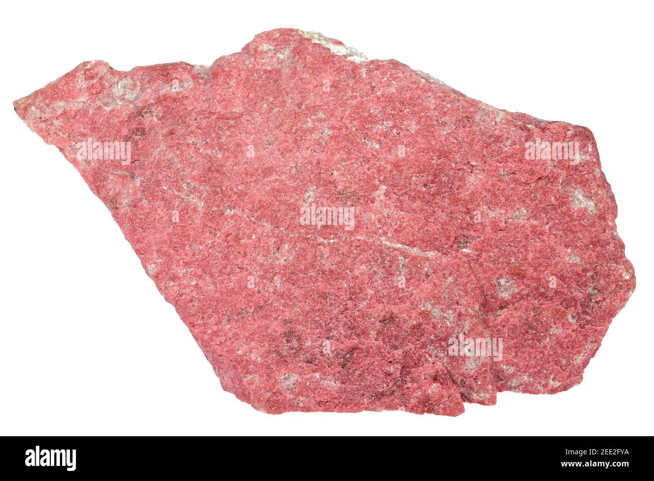 thulite from Leksvik, Norway isolated on white background Stock Photo ...
