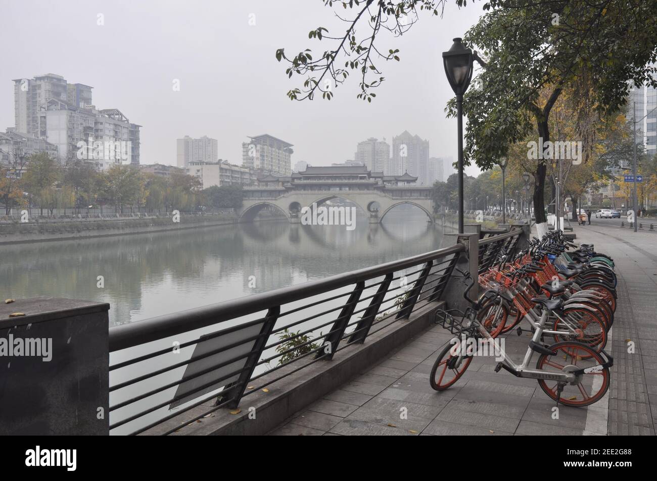 Anshun bridge (site of former Marco Polo bridge), Chengdu (December ...