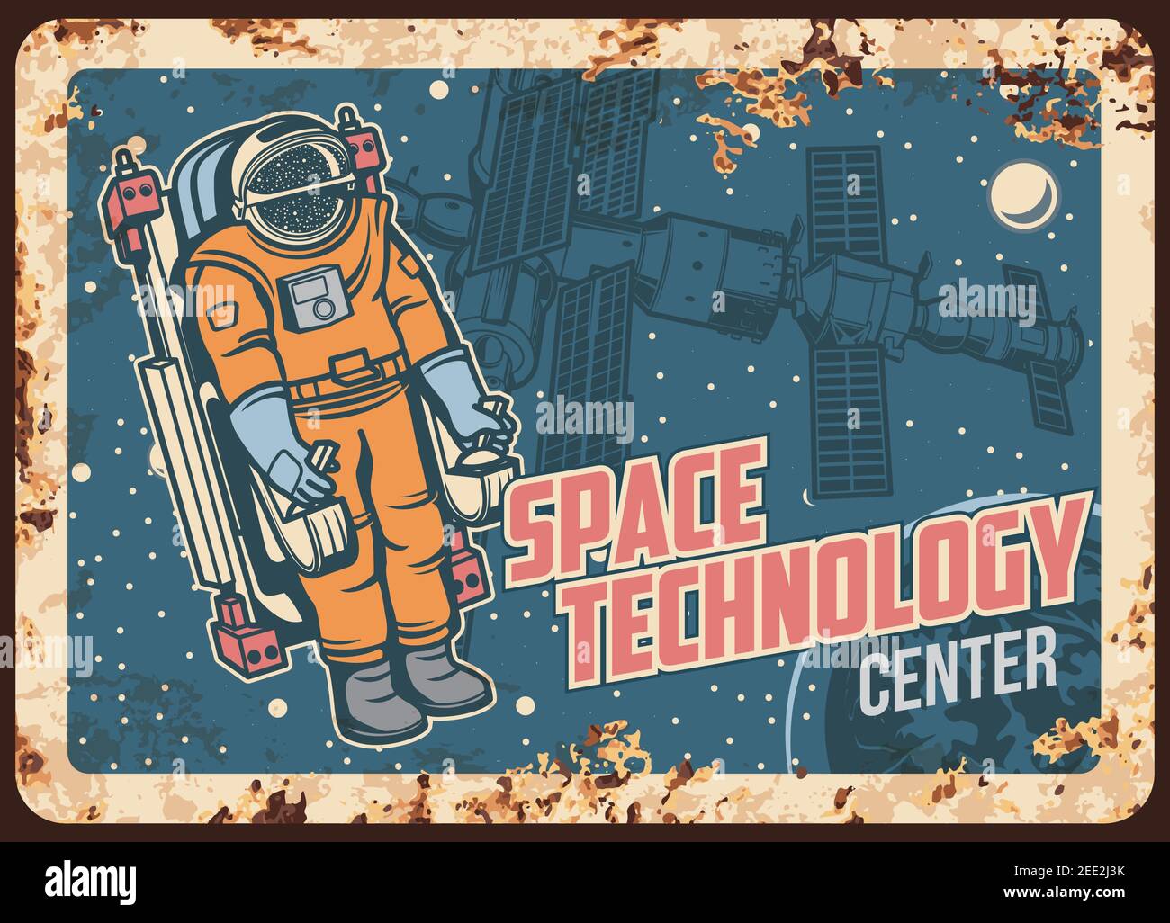 Vintage Astronaut Sign