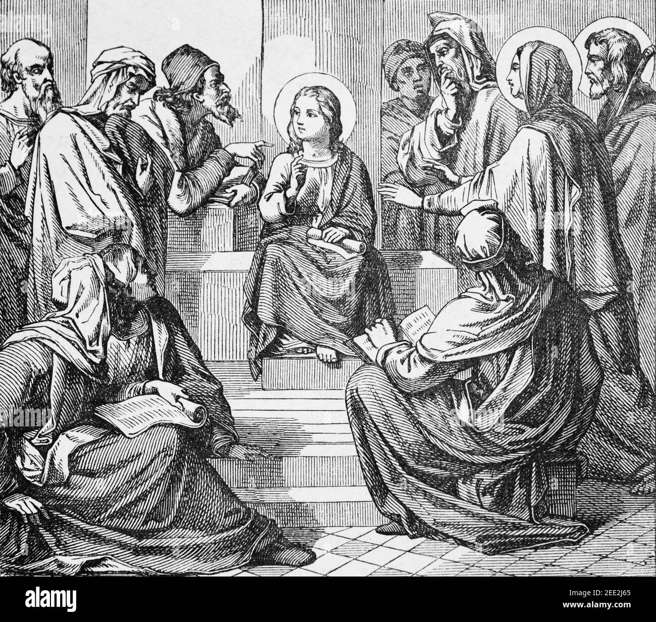 Boy jesus at the temple hi-res stock photography and images - Alamy