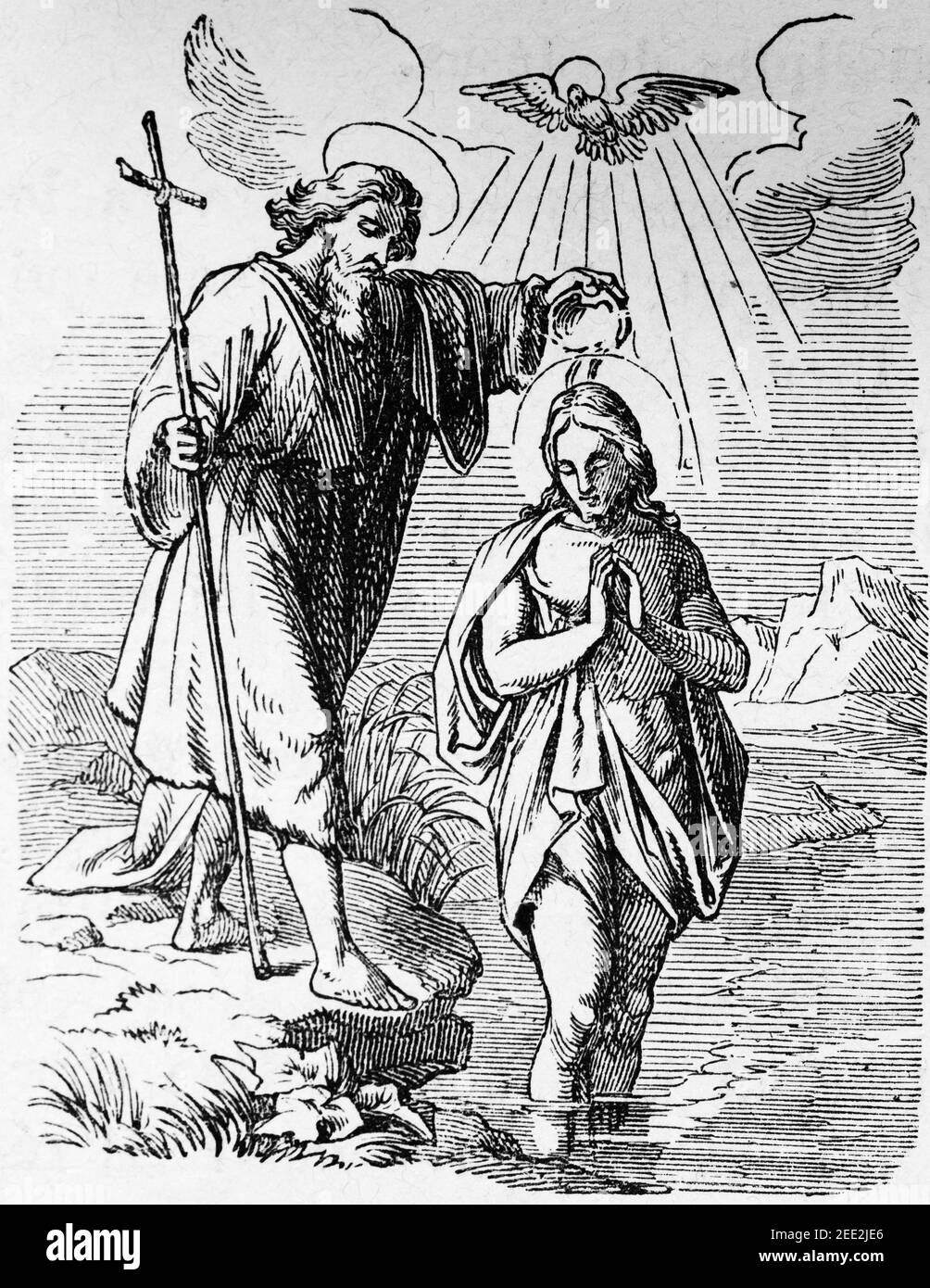 Jesus baptism holy spirit art hi-res stock photography and images - Alamy