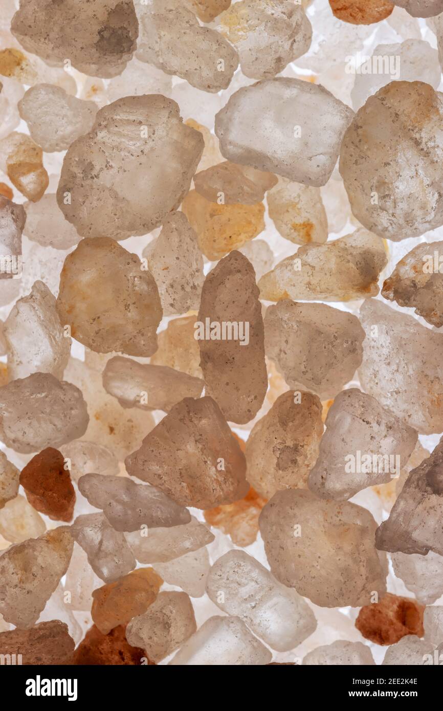Detail of a layer of Himalayan salt Stock Photo - Alamy