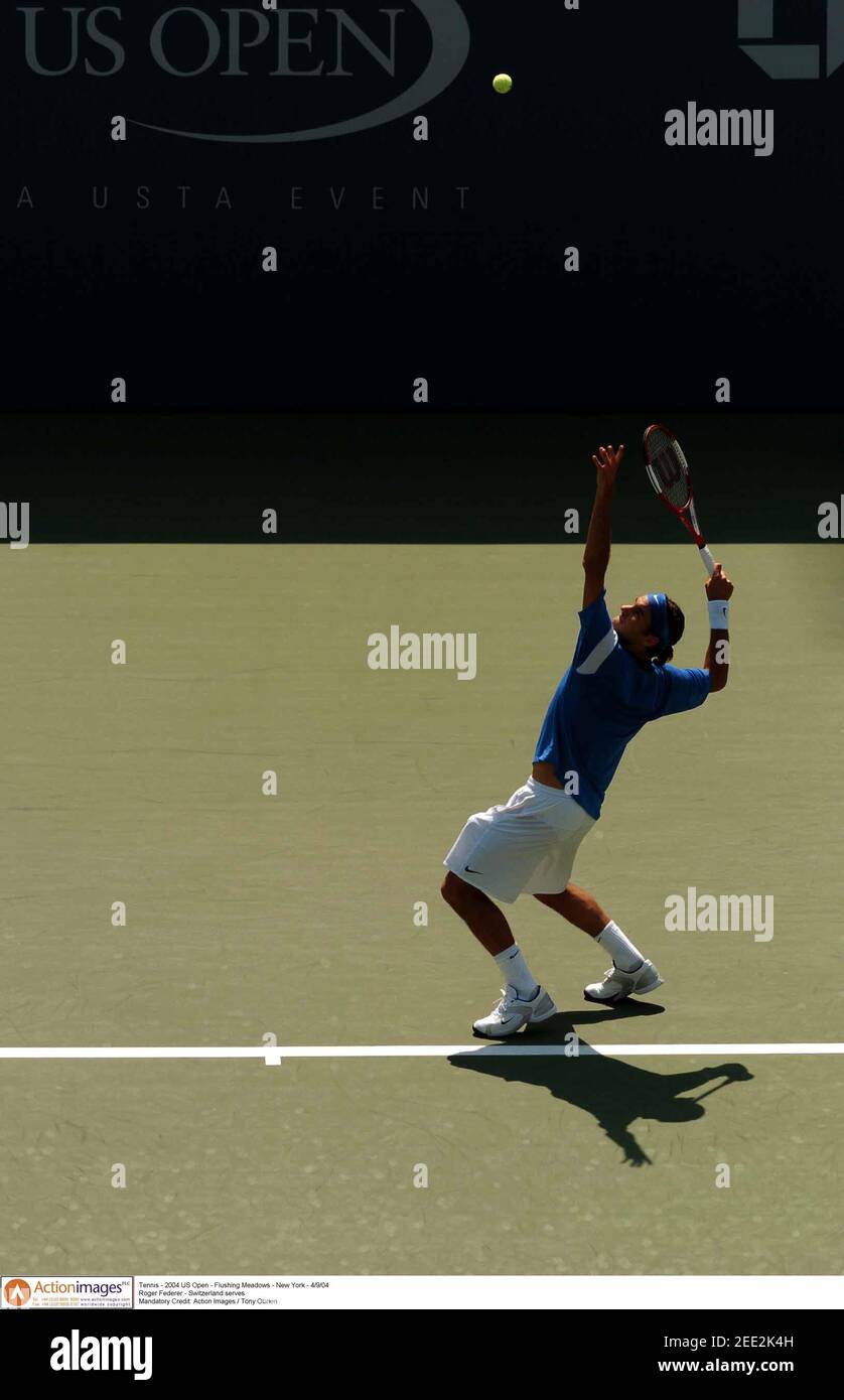 2004 roger federer us open hi-res stock photography and images - Alamy