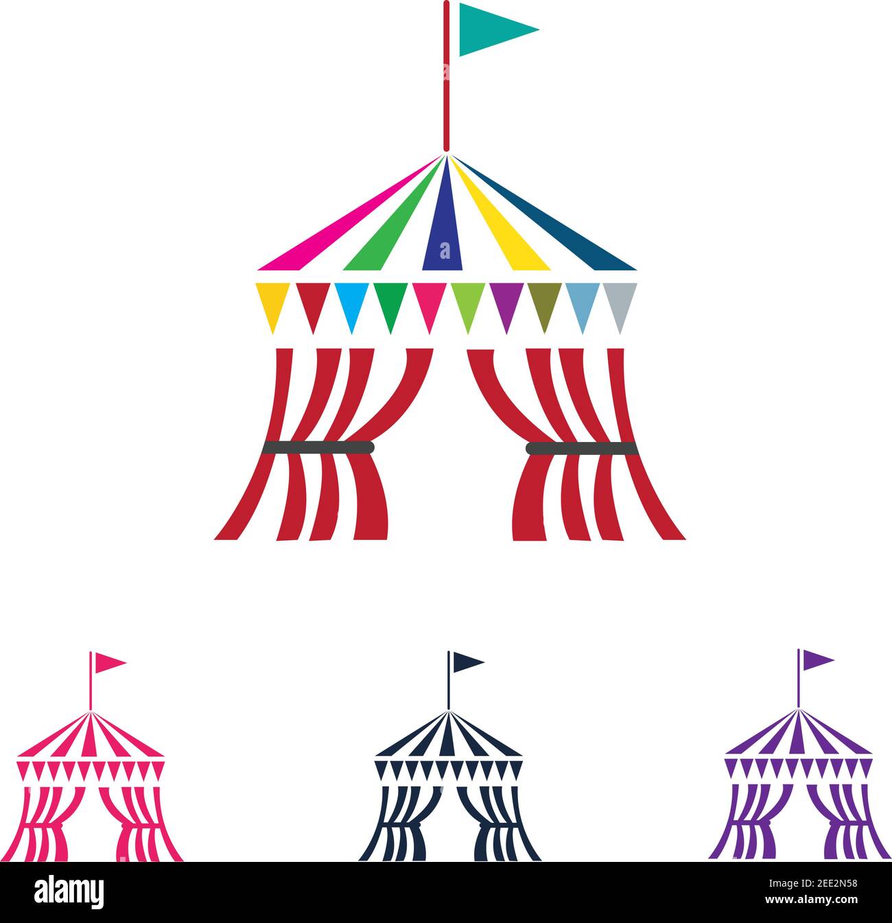 Circus vector illustration design logo emblems template Stock Vector ...