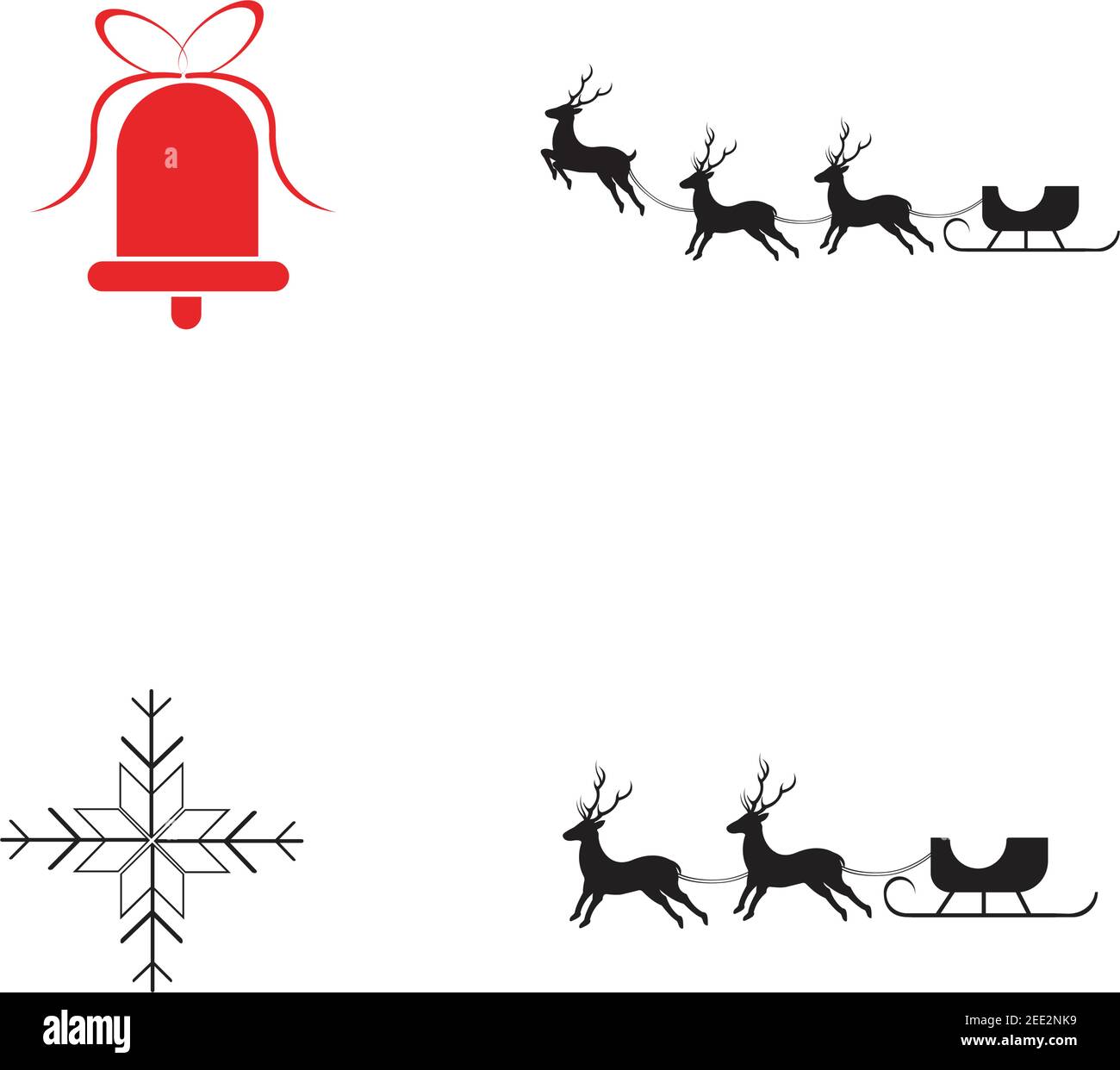 Christmas vector icons illustrations design template - Vector Stock ...