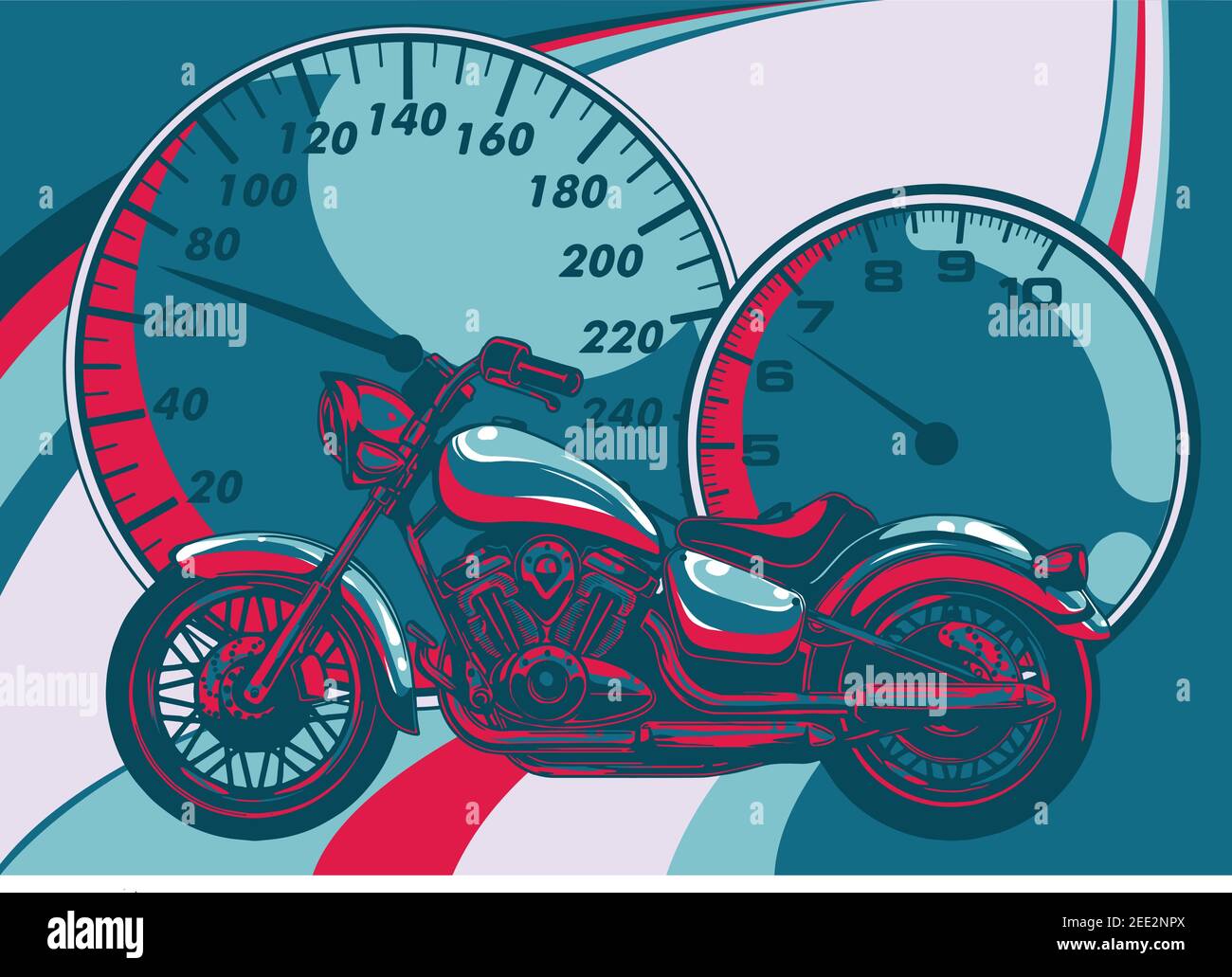 a Motorcycle racer sport vector illustration design Stock Vector Image ...