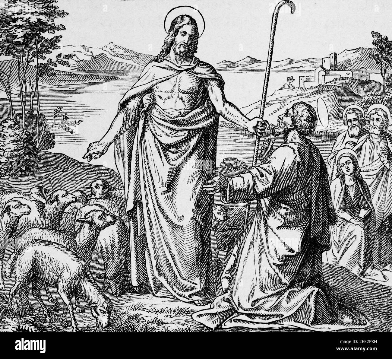 Jesus peter sheep hi-res stock photography and images - Alamy