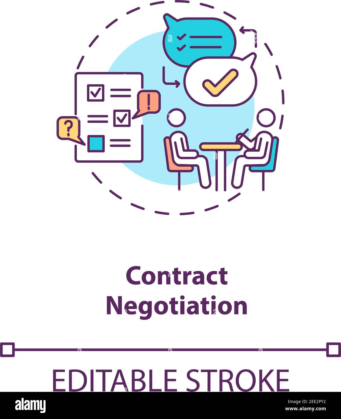 Negotiation paperwork Cut Out Stock Images & Pictures - Alamy