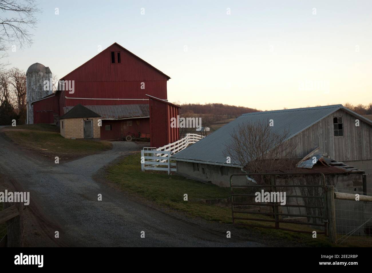 Ohio barn, USA (December 2009 Stock Photo - Alamy