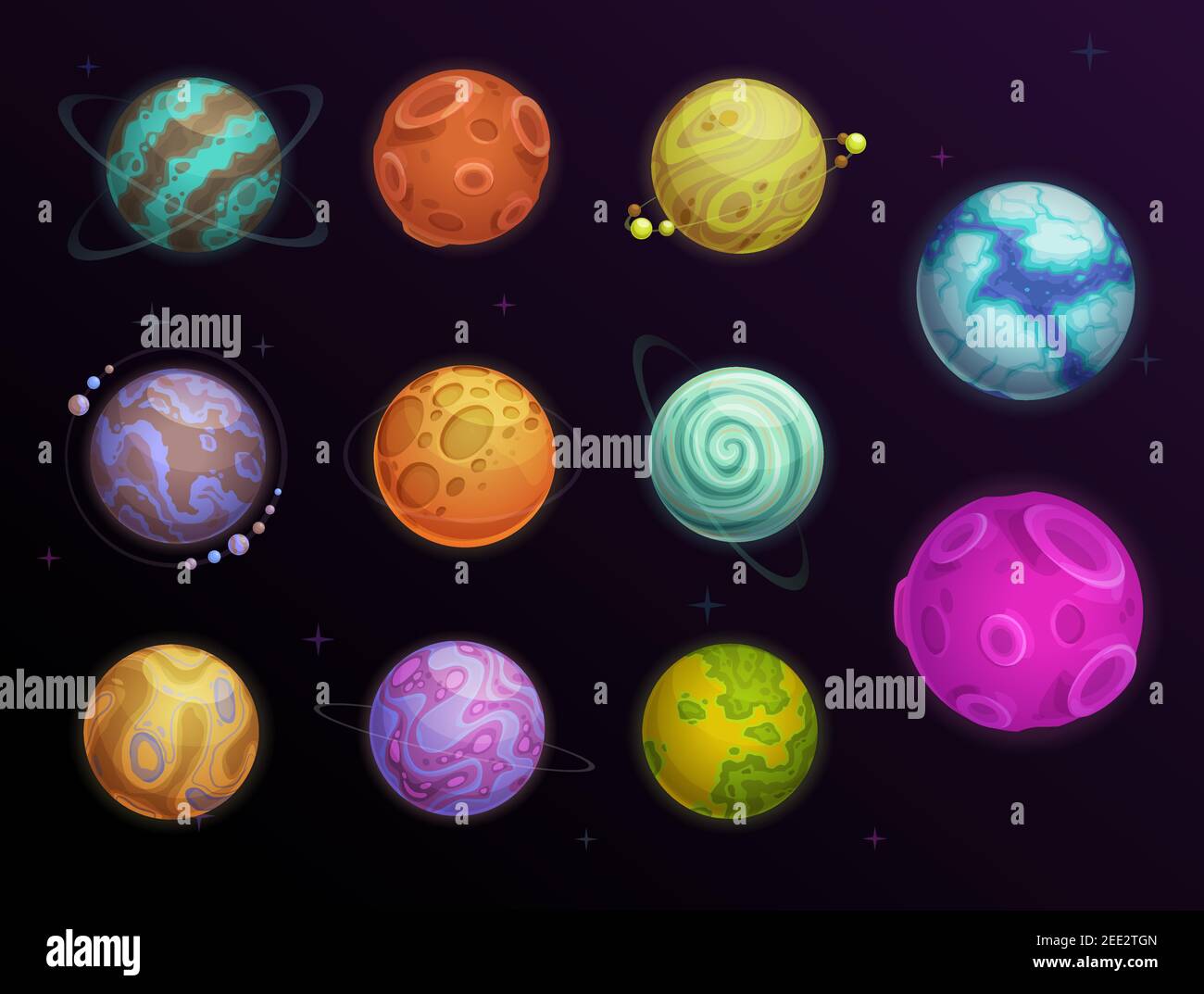 Fantasy Planet In Space