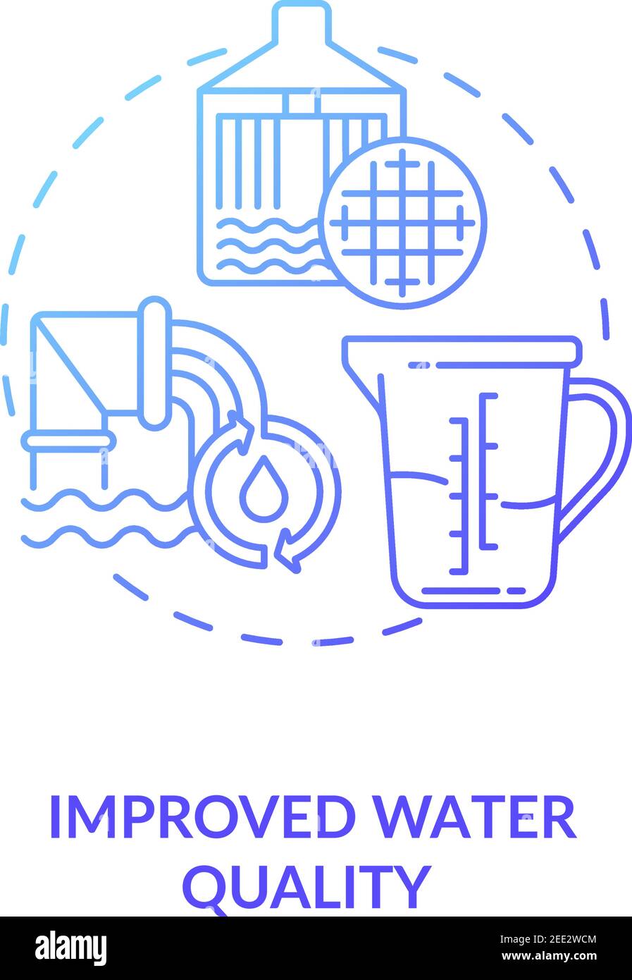 Clean energy and health of river concept icon Stock Vector Image & Art ...