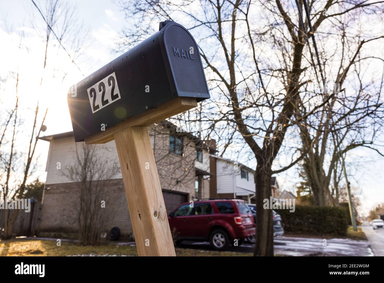 Residential Suburban Mail Box Stock Photo - Alamy