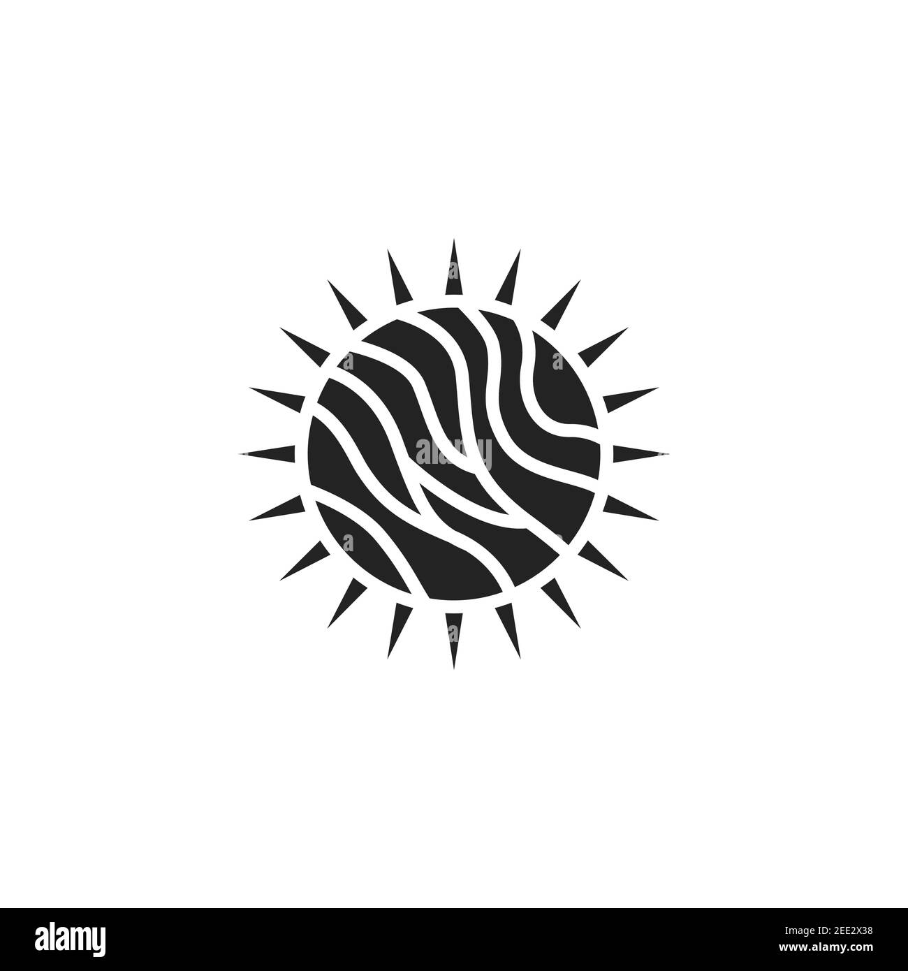 Sun color line icon. Pictogram for web page, mobile app, promo ...