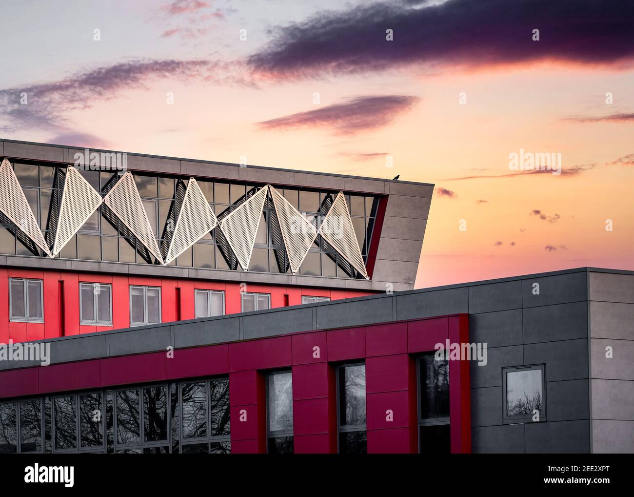 West Notts Vision Collage Nottingham Trent University Sunset over ...
