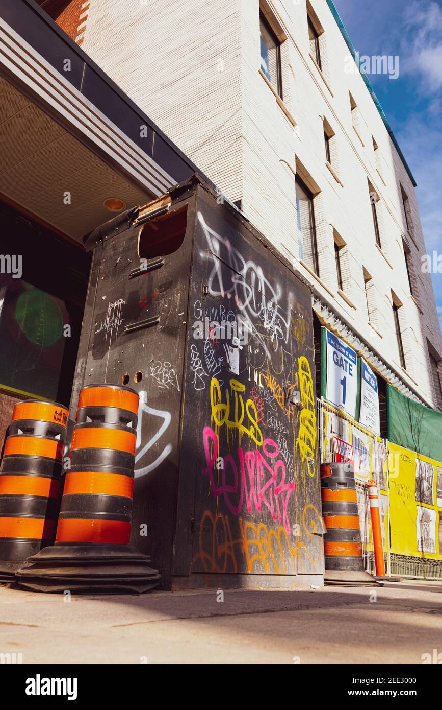 Graffiti in front of Drake Hotel Toronto Stock Photo - Alamy
