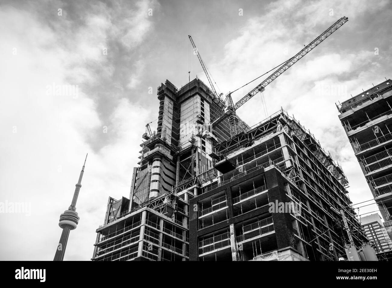 Toronto Building Construction at Wellington and Spadina Stock Photo - Alamy