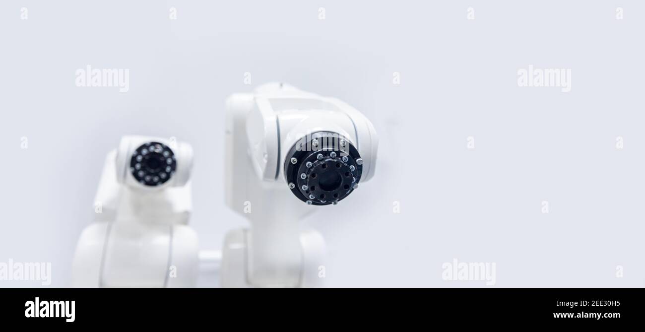 Automatic manipulator arm robot for programming. Modern industrial ...