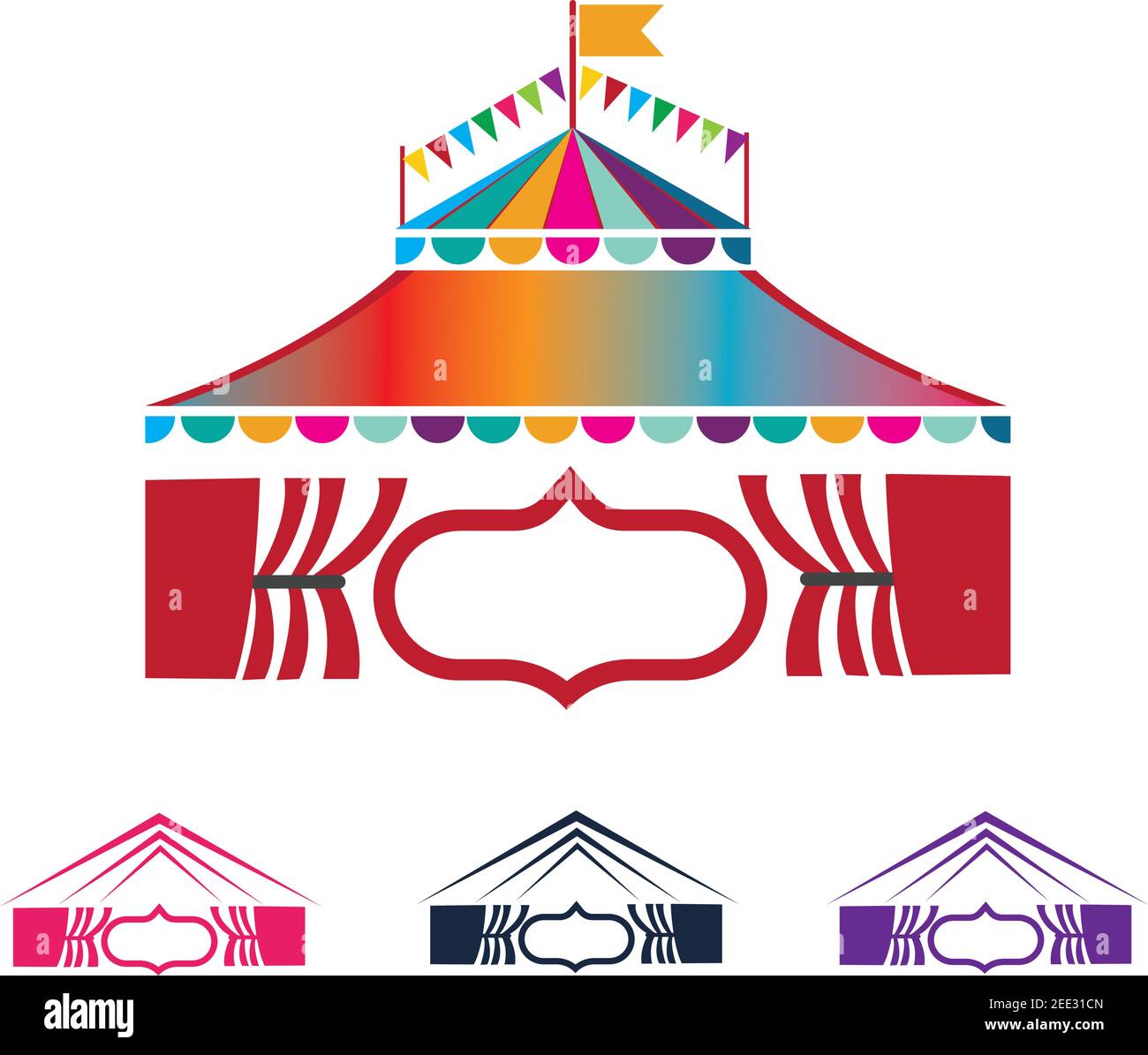 Circus vector illustration design logo emblems template Stock Vector ...