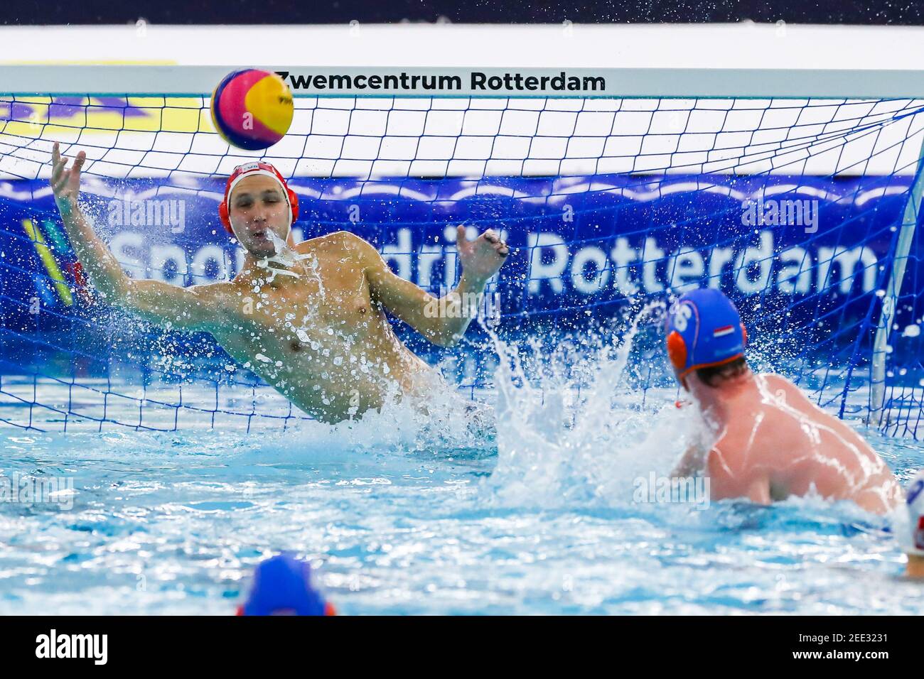 ROTTERDAM, NETHERLANDS - FEBRUARY 15: Marko Bijac of Croatia, Robin ...