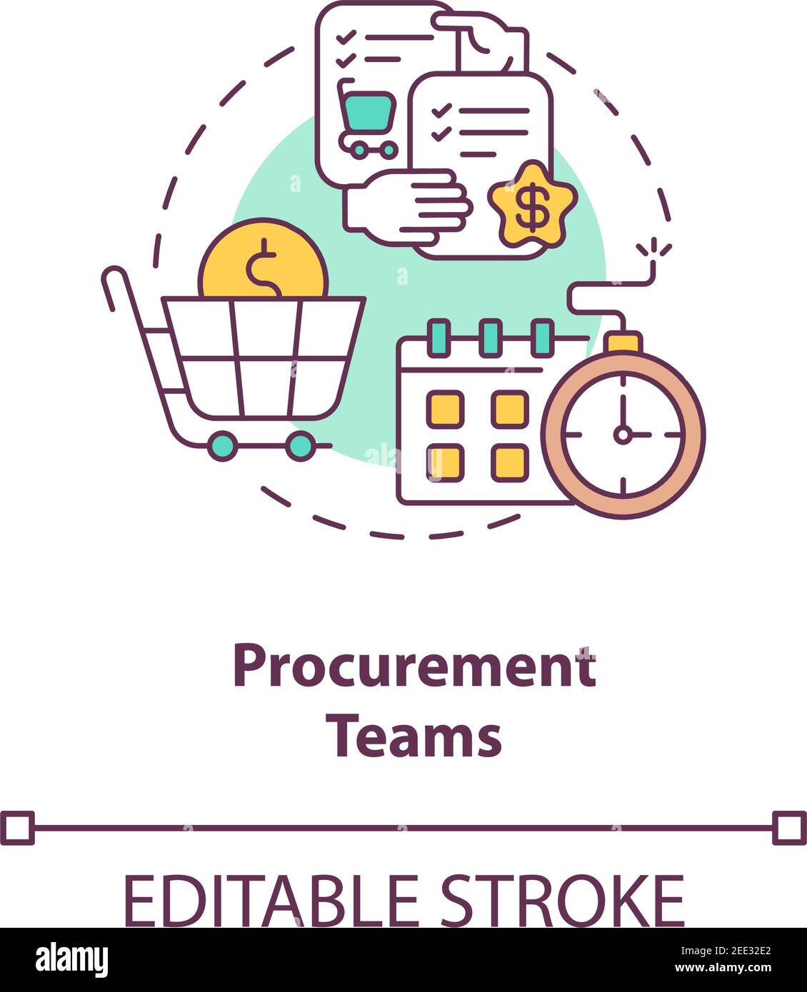 Procurement teams concept icon Stock Vector Image & Art - Alamy