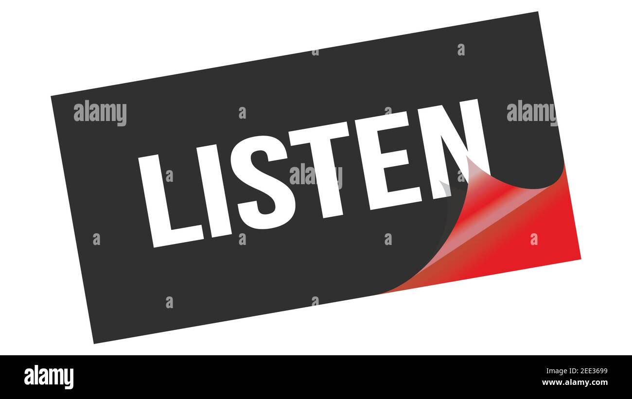 Listen stamp hi-res stock photography and images - Alamy