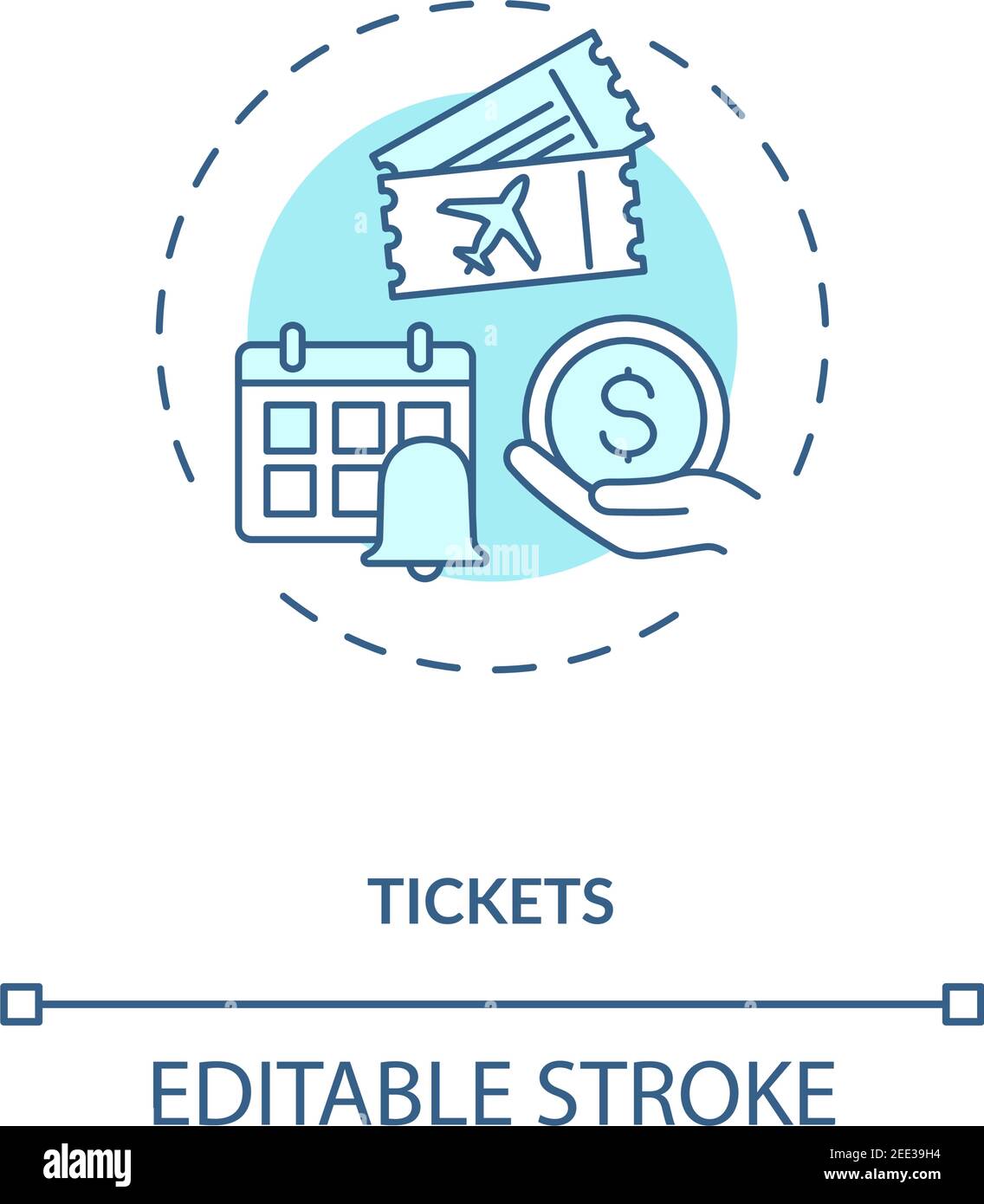 Tickets concept icon Stock Vector Image & Art - Alamy