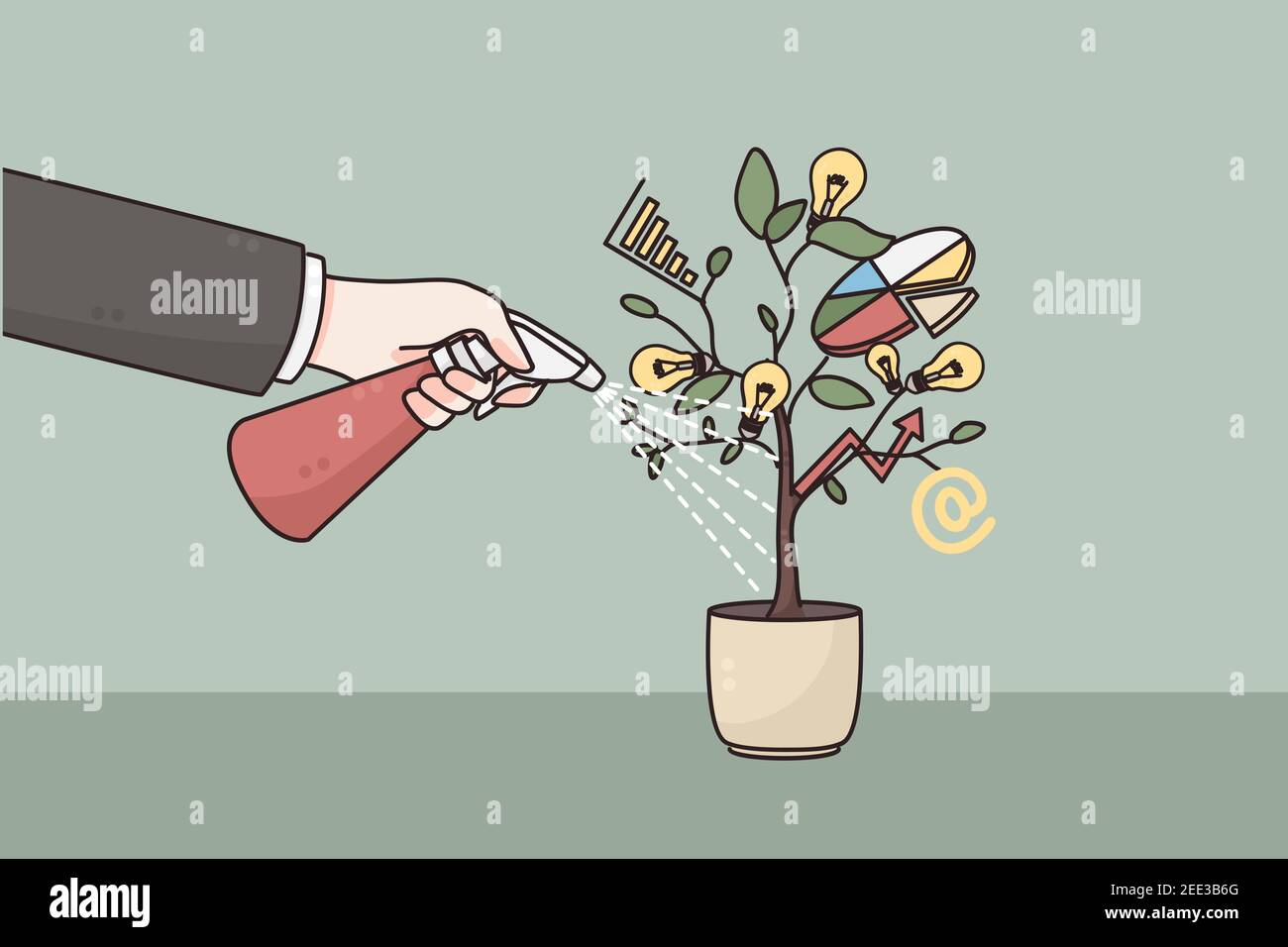 Development, business growth, strategy concept Stock Vector Image & Art ...