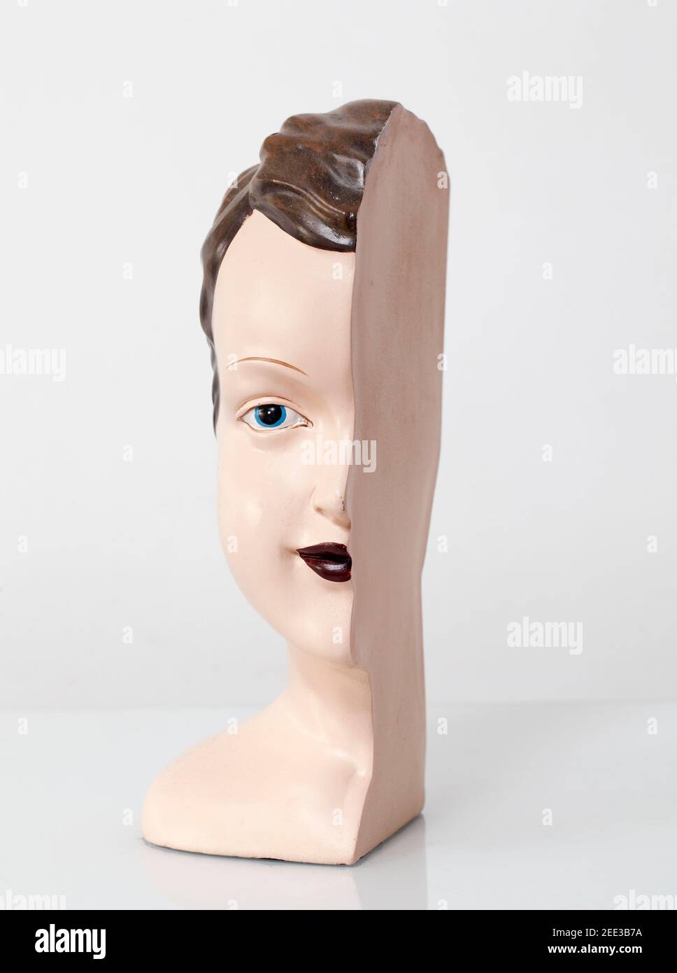 Plastercast Male Head Model Mannequin Face Figure Stock Photo - Alamy