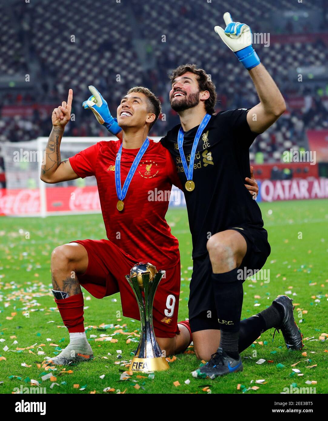 Alisson liverpool celebrate hi-res stock photography and images - Alamy