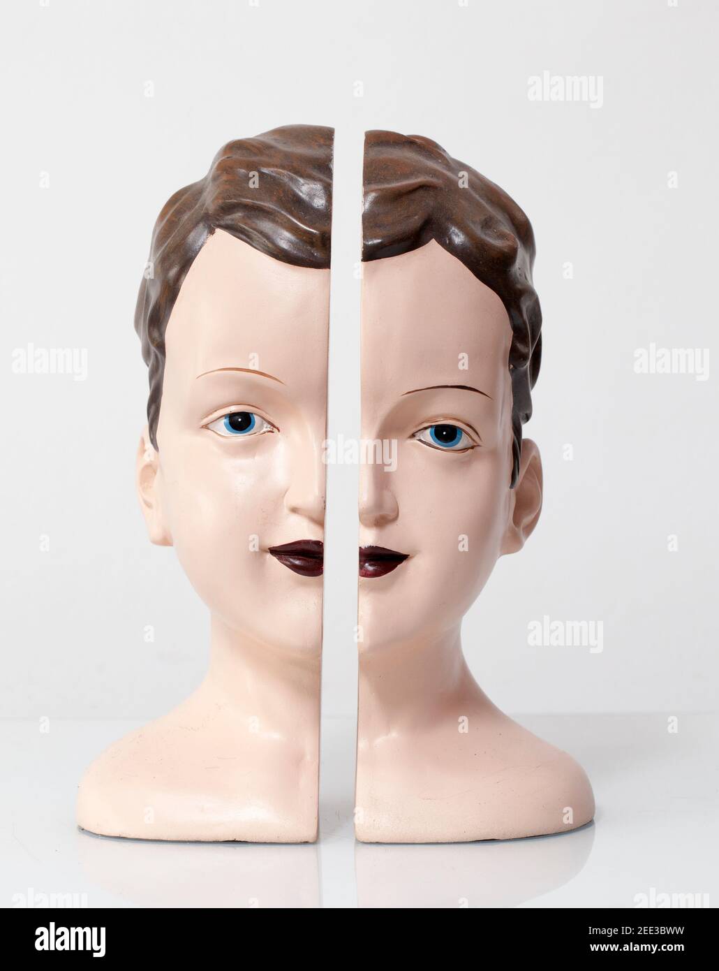 Plastercast Male Head Model Mannequin Face Figure Stock Photo - Alamy