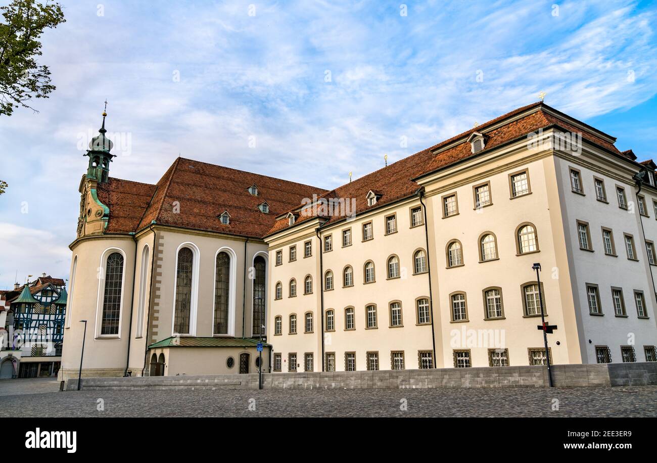 Cathedral of Saint Gall Abbey in St. Gallen, Switzerland Stock Photo ...