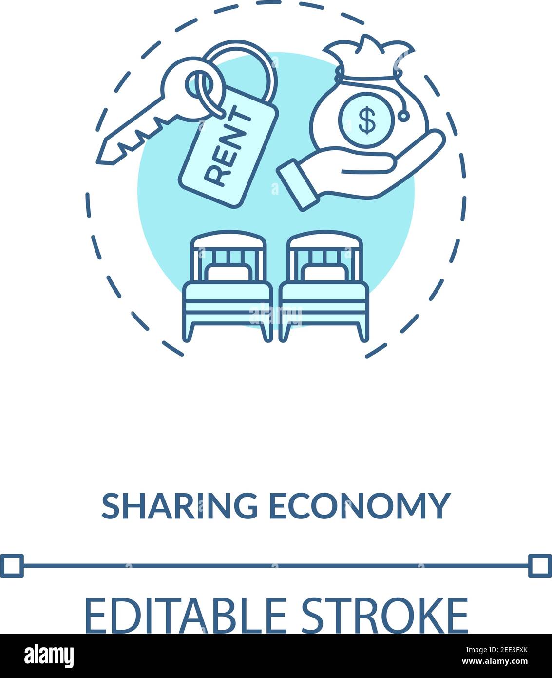 Sharing economy concept icon Stock Vector Image & Art - Alamy