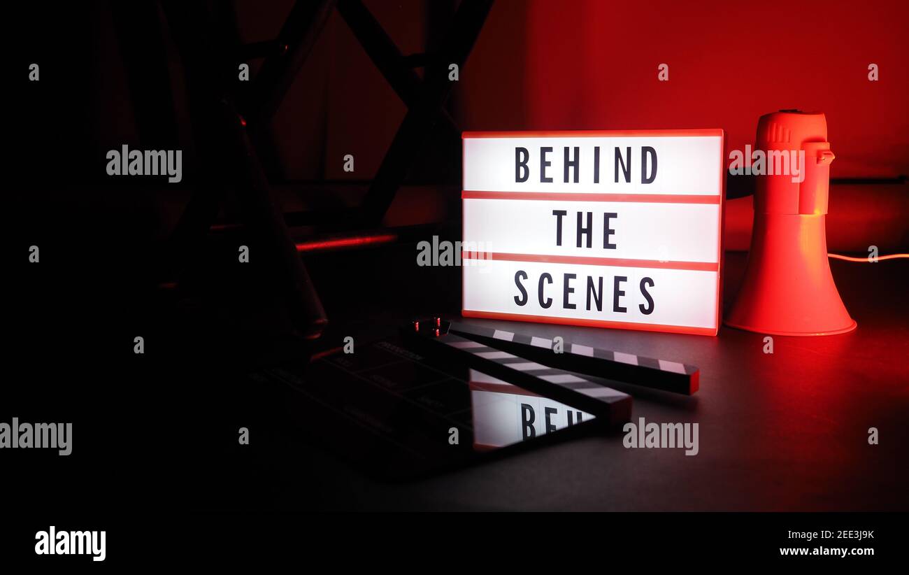 Behind the scenes letterboard text on Lightbox or Cinema Light box ...