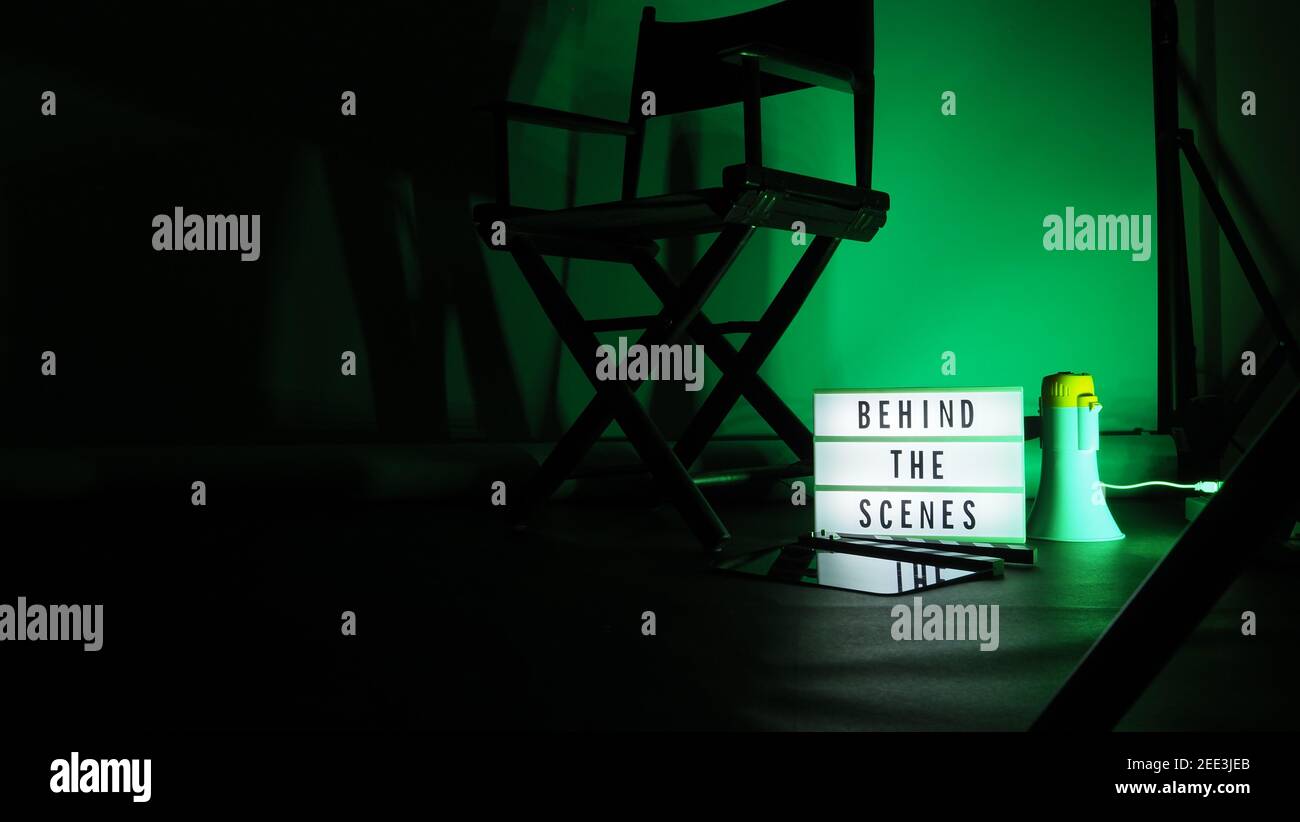 Behind the scenes letterboard text on Lightbox or Cinema Light box ...