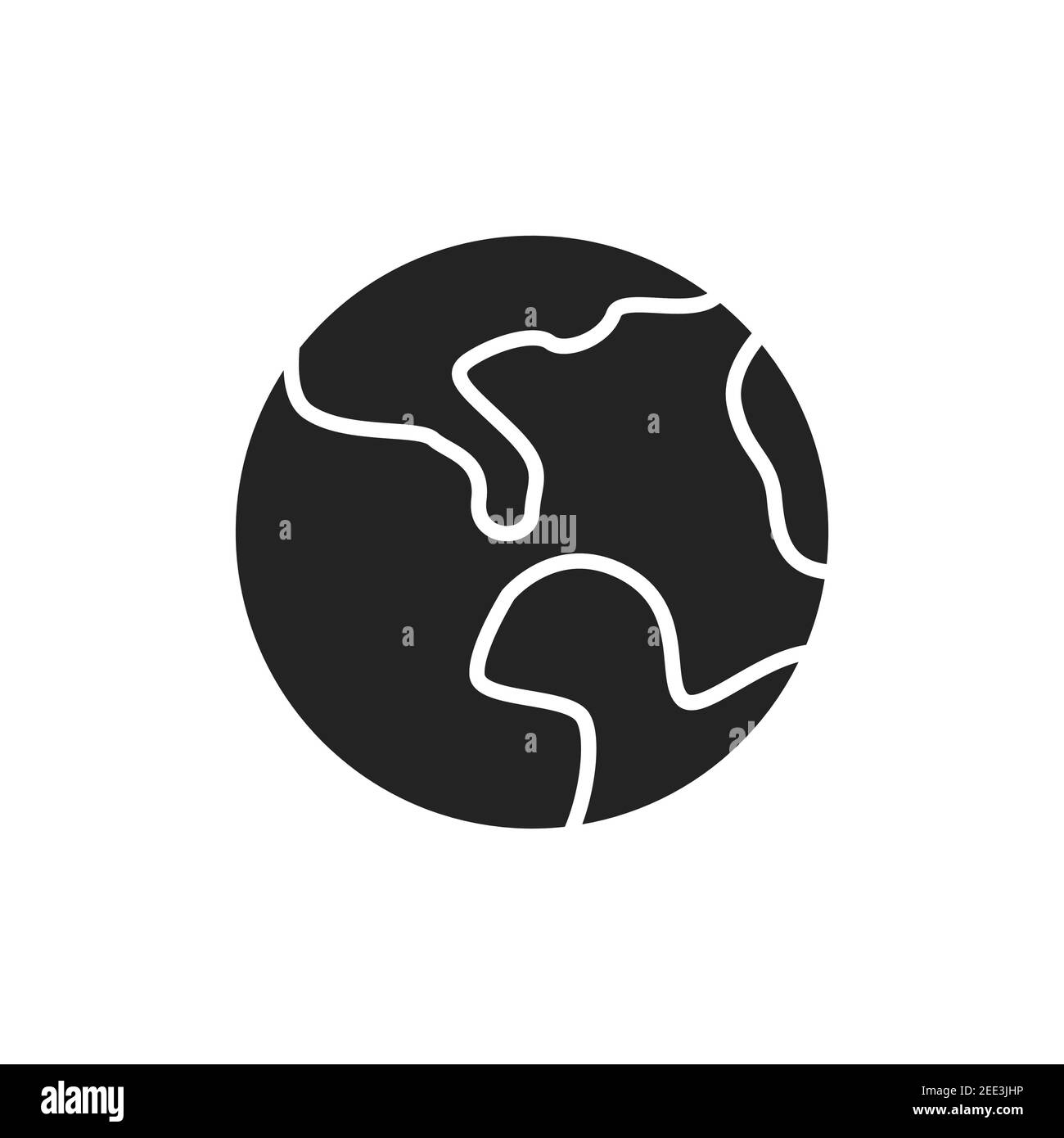 Earth planet color line icon. Pictogram for web page, mobile app, promo ...