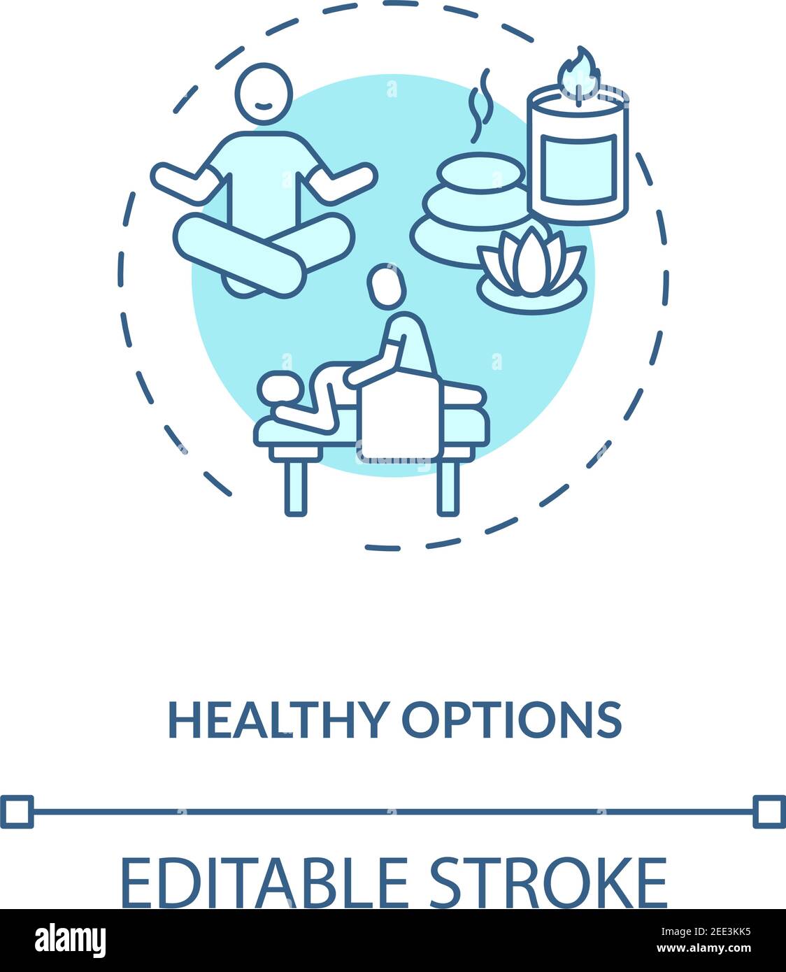 Healthy options concept icon Stock Vector Image & Art - Alamy