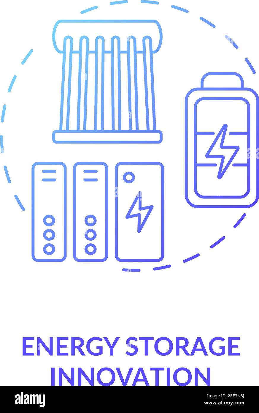 Electrochemical storage concept icon Stock Vector Image & Art - Alamy