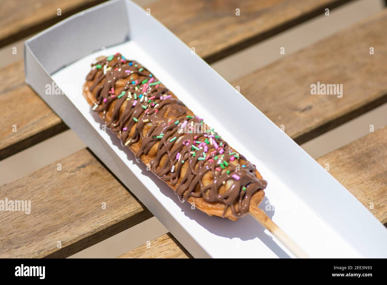 Waffle on a stick hi-res stock photography and images - Alamy