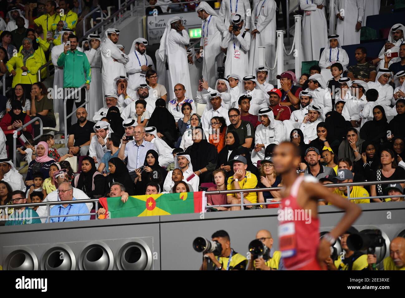 Khalifa international stadium with fans hi-res stock photography and ...