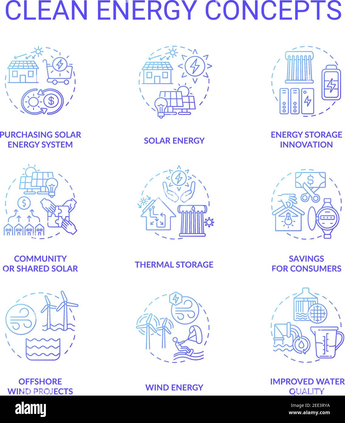 Community solar panel Stock Vector Images - Alamy