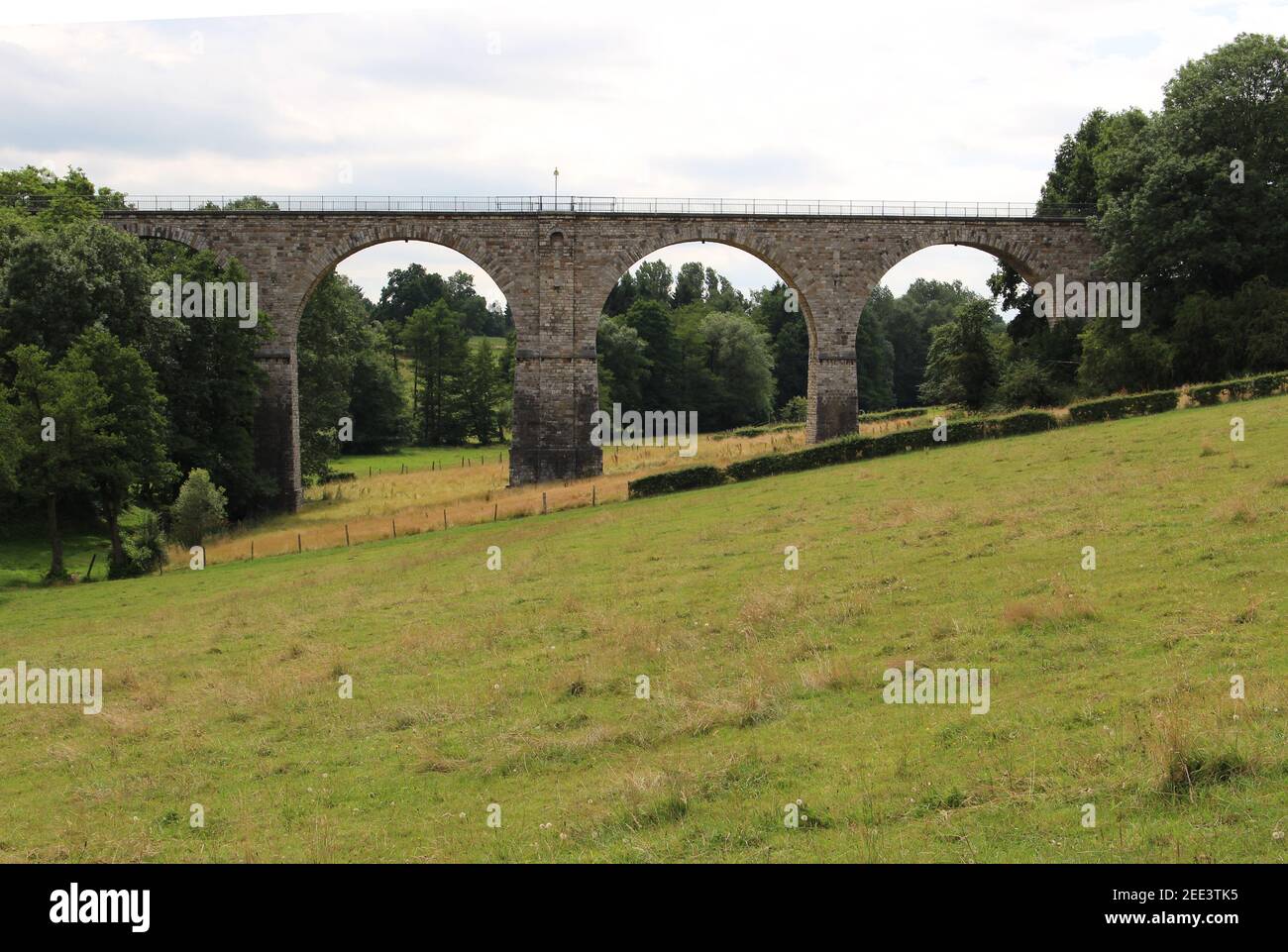 Vennbahn viaduct in the picturesque area of Aachen Brand ...