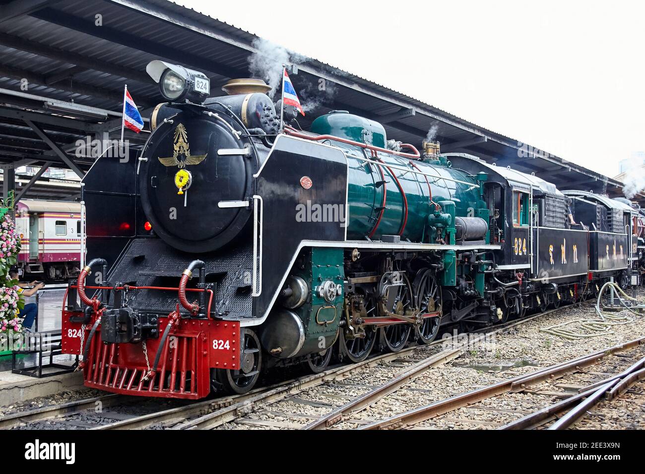 Oil fired 4-6-2 Pacific class locomotives numbers 824 and 850, built by ...