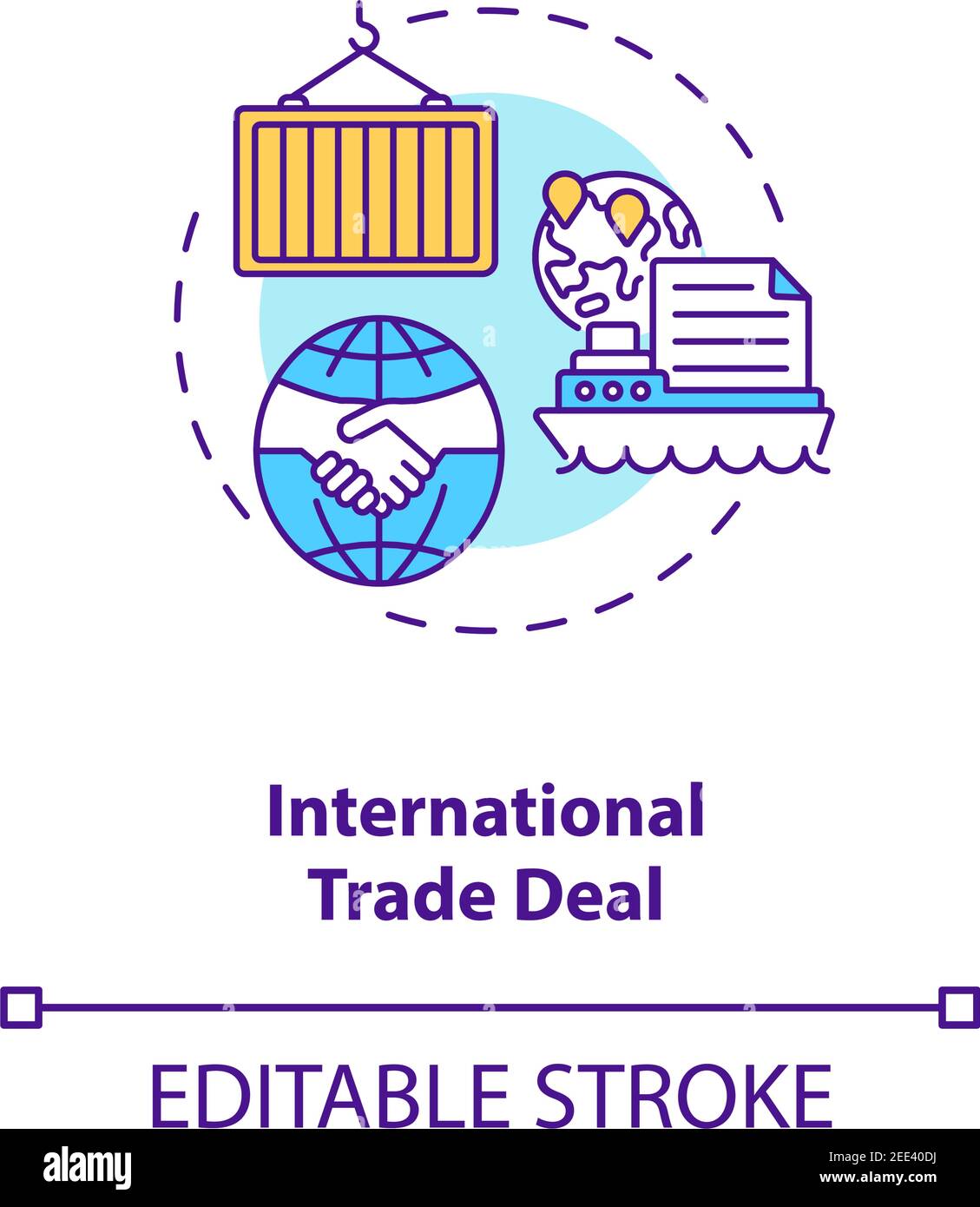 International trade metaphor Stock Vector Images - Alamy