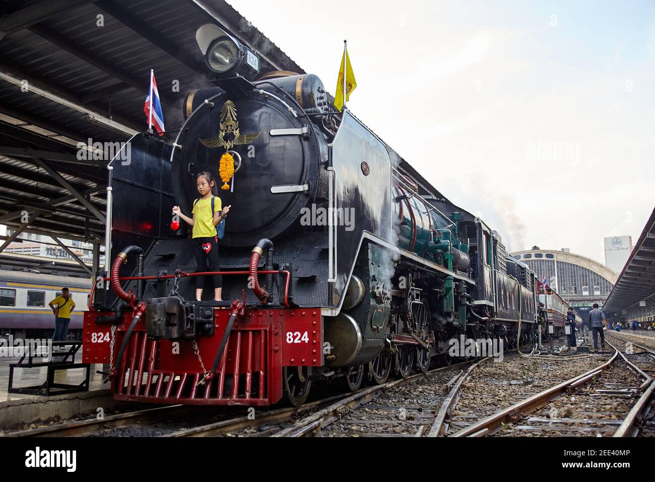Oil fired 4-6-2 Pacific class locomotives numbers 824 and 850, built by ...
