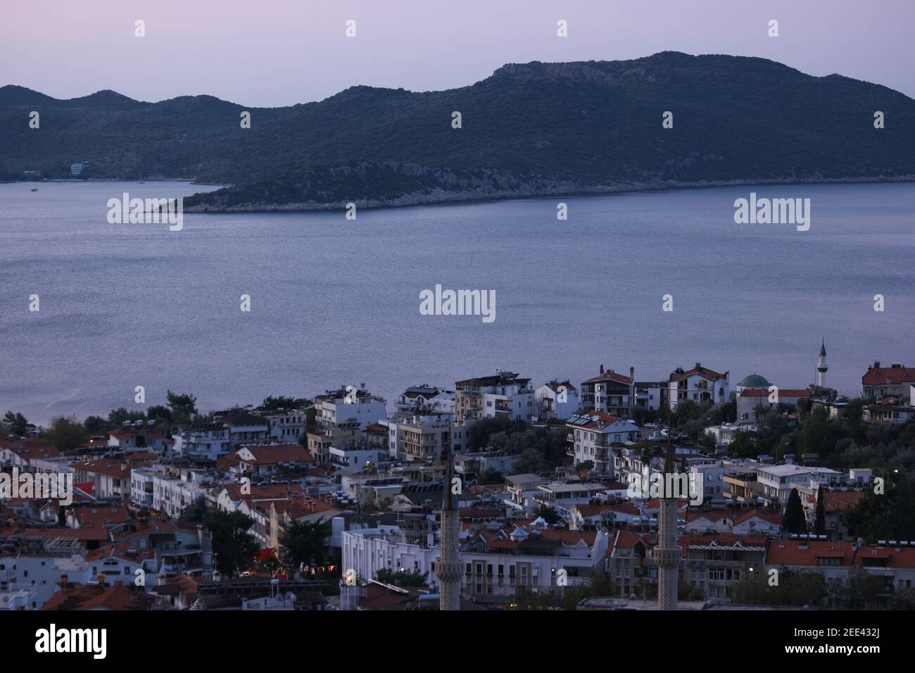 Aerial view of popular resort city Kas in Turkey Stock Photo - Alamy