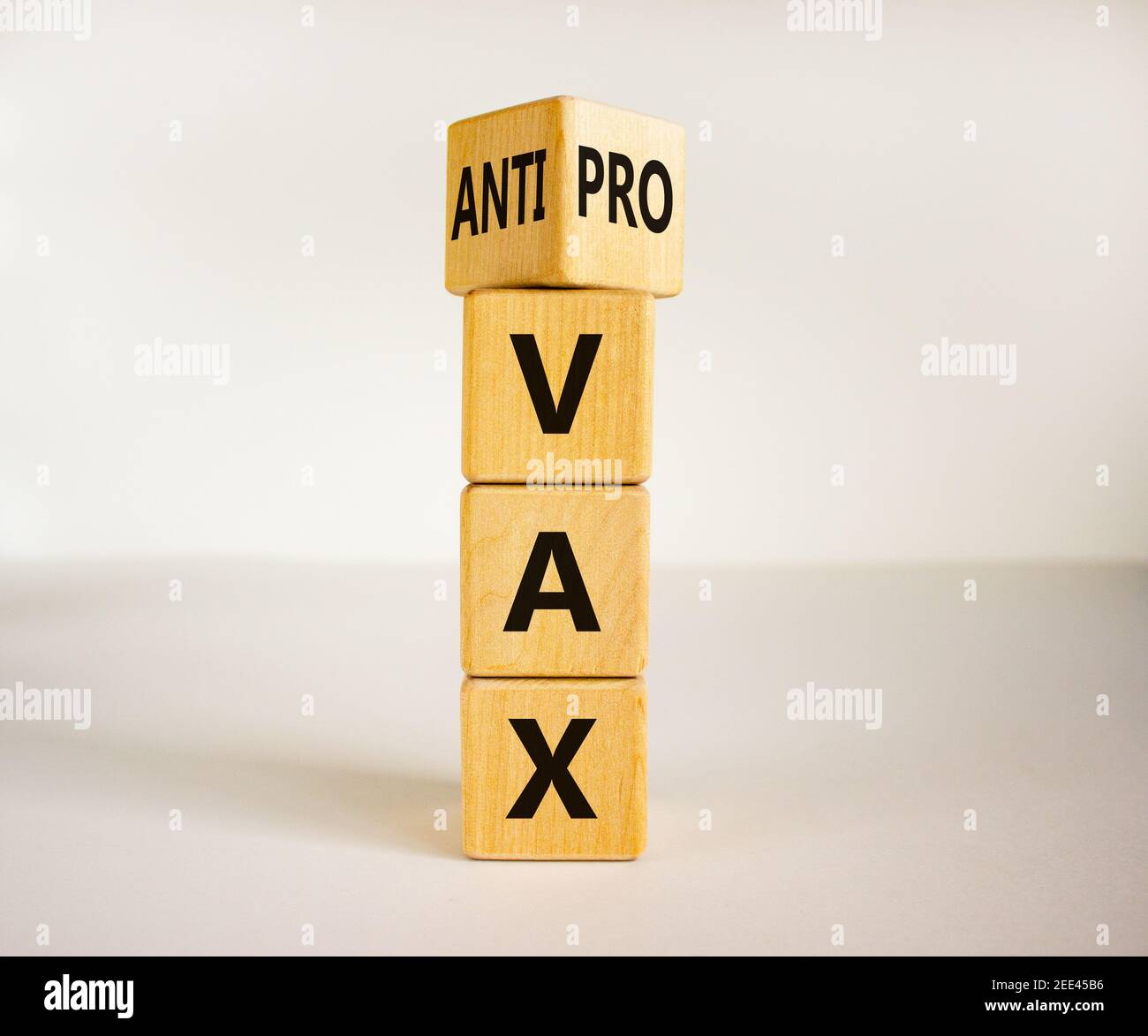 Pro-vax or anti-vax symbol. Turned a cube, changed words 'anti-vax' to ...