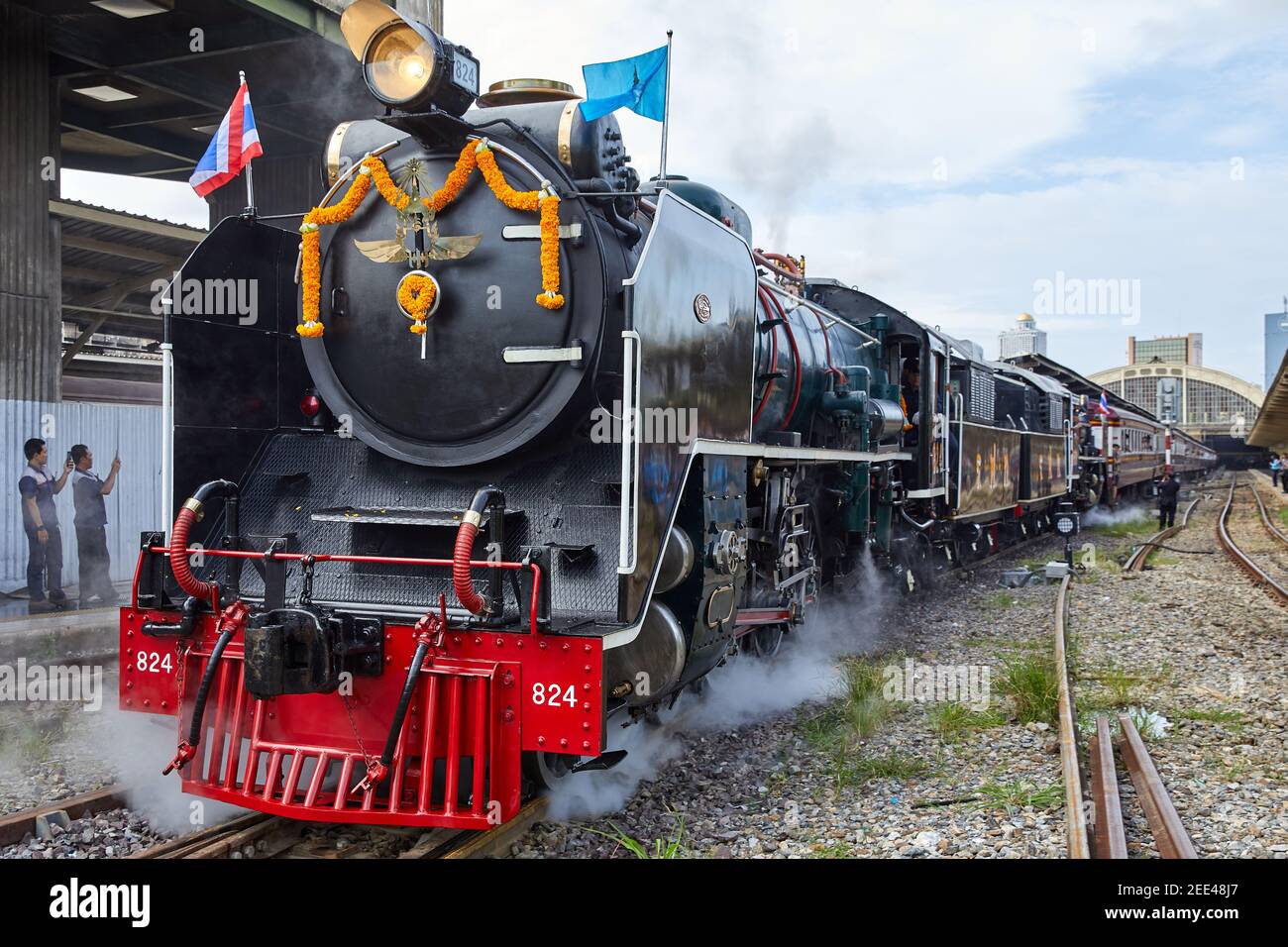 Oil fired 4-6-2 Pacific class locomotives numbers 824 and 850, built by ...