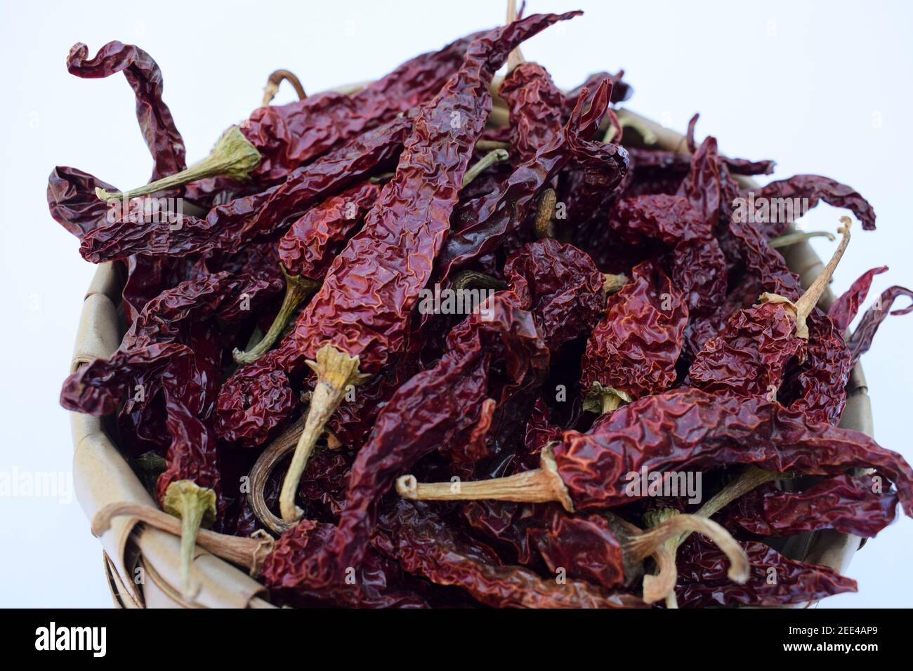 Dried red chillies from Asia. Indian Spicy dry red chilly paprika ...