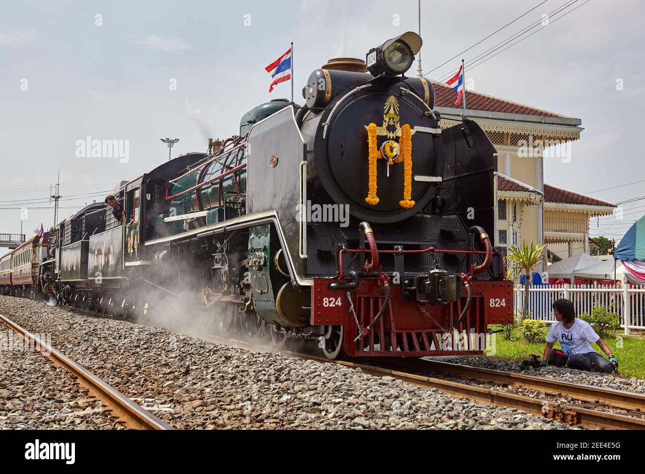 Oil fired 4-6-2 Pacific class locomotives numbers 824 and 850, built by ...