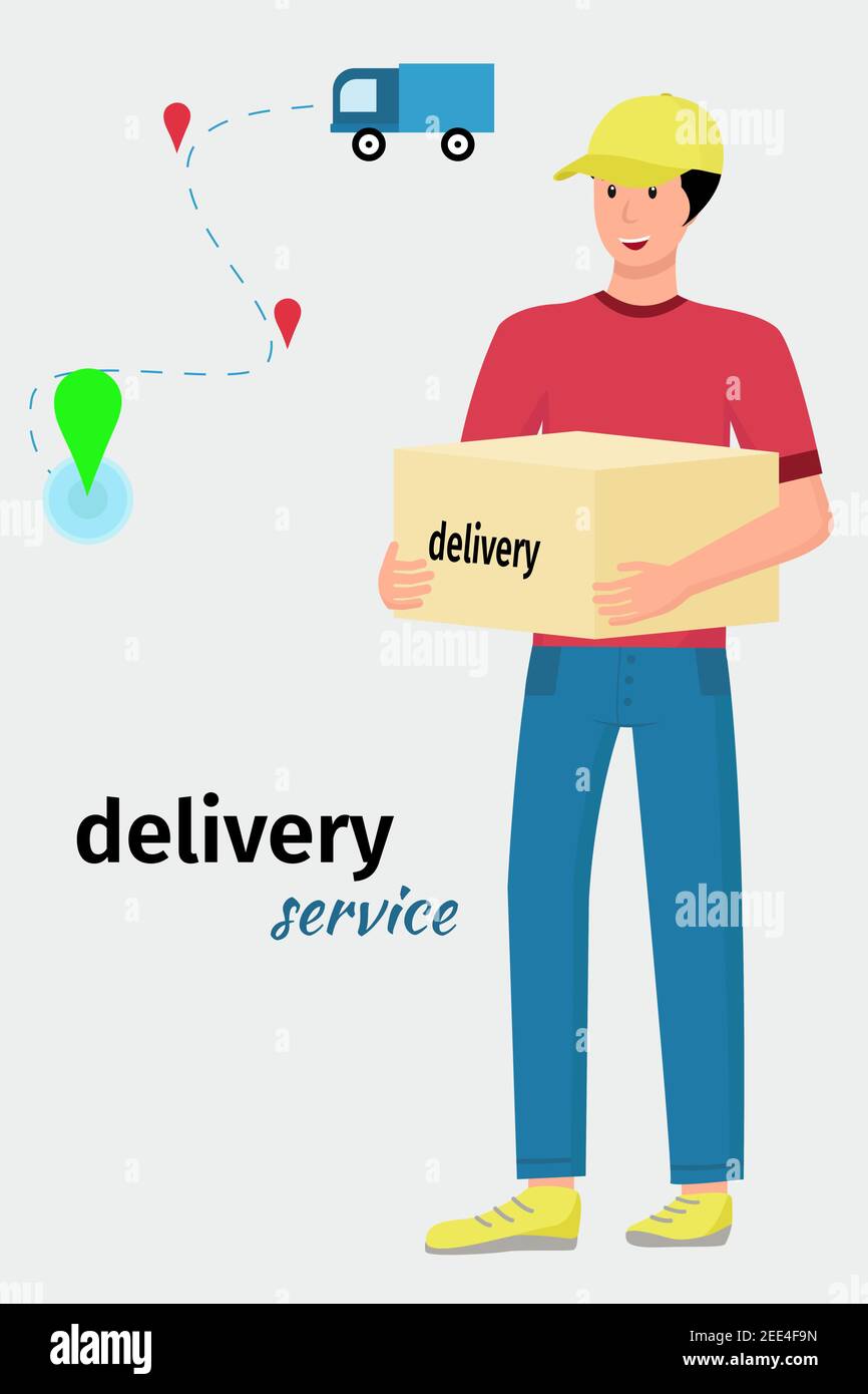 Courier Service Vector